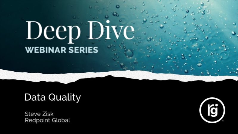 Video: Deep Dive into Data Quality | Redpoint Global